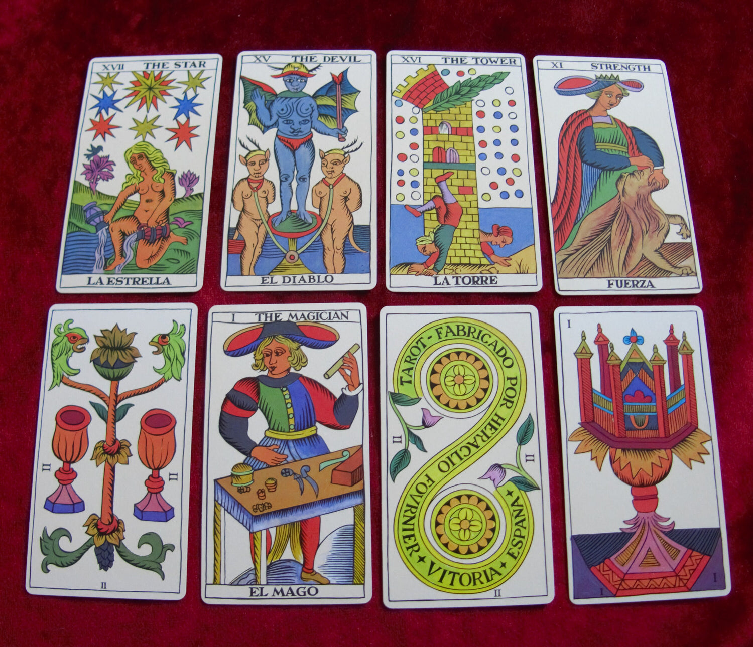 Spanish Tarot Espanol 1975 - Fournier Marseille Tarot – Antique Arcana